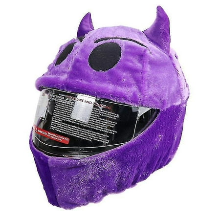 Cartoon Plush Motorcycle Helmet Covers, Fun Ride And Gift, Helmet Not ...
