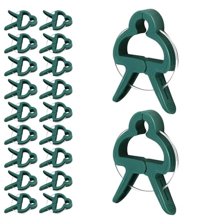 20 Pieces Garden Plant Support Clips Clamps, Flower Plant Clamps ...