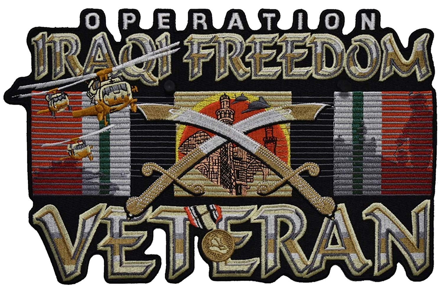 Large Operation Iraqi Freedom Veteran Jacket Back Patch - Walmart.com