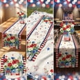 4th Of July Decorative Tablecloth And Table Runner Independence Day ...