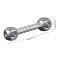Bone Shape Hexagon Wrench Spanner 10 Holes Size 6-15mm 10 in 1 ...