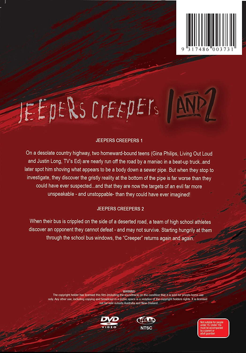Jeepers Creepers 2 Dvd