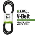 8TEN Raw Edge Drive Belt for John Deere M118549 425 445 54-inch Deck ...