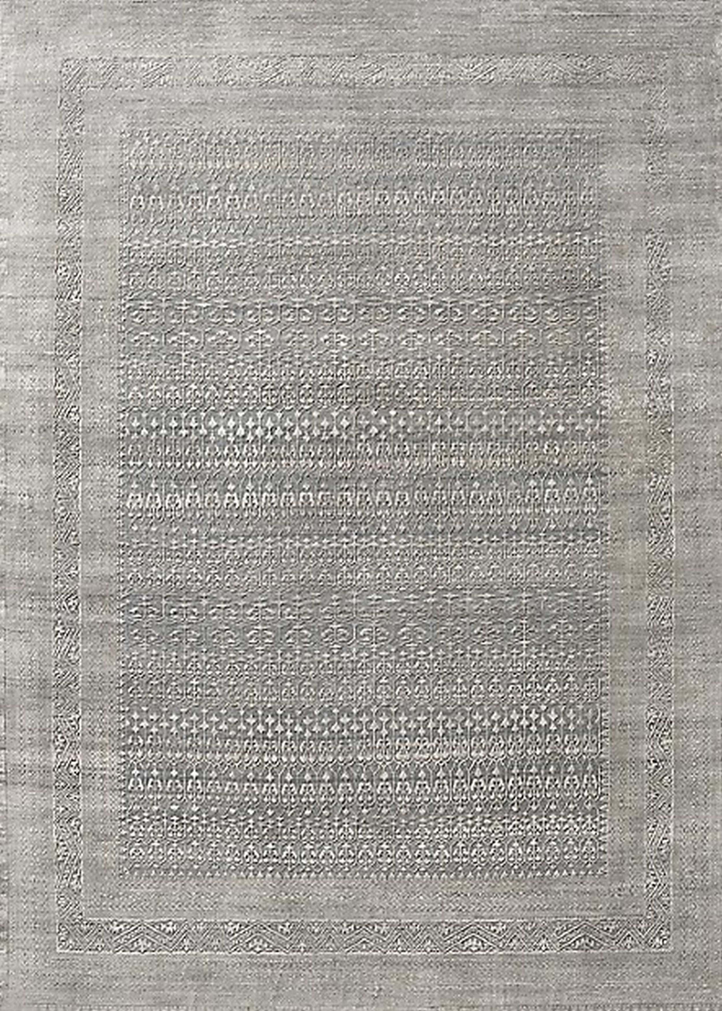 Ahgly Company Indoor Rectangle Mid-Century Modern Pale Silver Gray ...