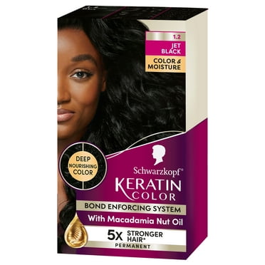 Schwarzkopf Keratin Color Permanent Hair Color, 1.8 Ruby Noir, 1 ...