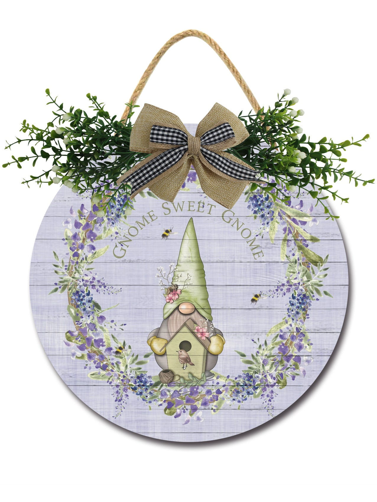 Eveokoki Home Sweet Home Spring Sign Front Door Porch Decorations ...