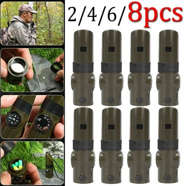7-in-1 Emergency Survival Whistle Kit - Multifunctional Tool with ...