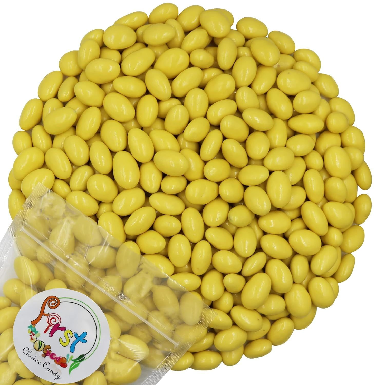 LMHF Chocolate Covered Almonds (Lemon Creme (Lemoncello), 2 Pound ...