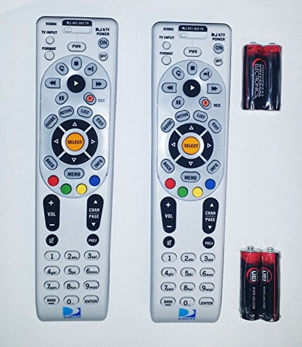DIRECTV RC66RX RF Universal Remote Controls with Batteries, Set of 2 ...
