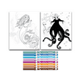 Cra-Z-Art Disney Little Mermaid Color by Number, Coloring Set, Beginner ...
