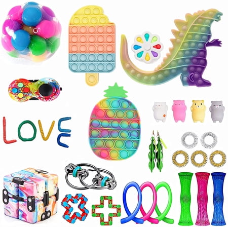 ICHUDAN Fidget ICHUDAN Packs, 40Pc Simple Dimples Fidget Popper ICHUDAN ...
