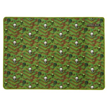 Minecraft Creeper Area Rug | Creeper Minecraft Rug | 39-Inch Square ...
