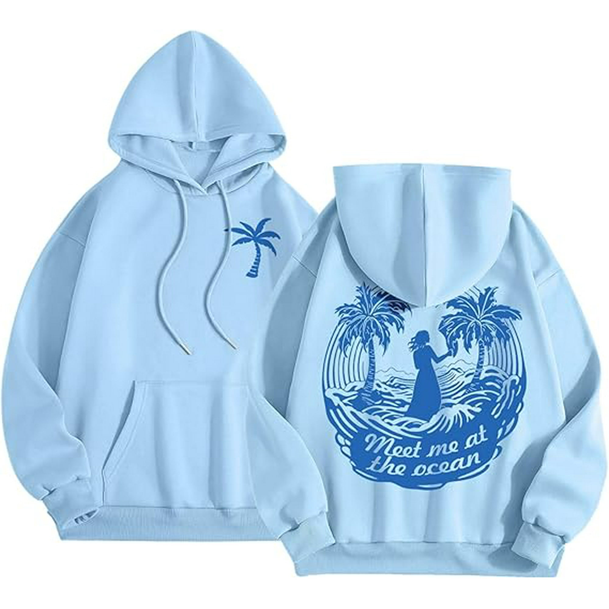 Click here for Lubai Commerce Y2k Palm Puff Hoodie For Teens - Ov... prices