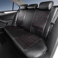 Classic Universal PU Leather Seat Covers Full Set Fit SUVS or Red High ...
