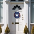 4th of July Round Metal Signs for Outside American Star Flag Tin Signs ...