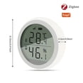 ZigBee 3.0 Thermometer Hygrometer Sensor with APP Alerts Tuya Smart ...