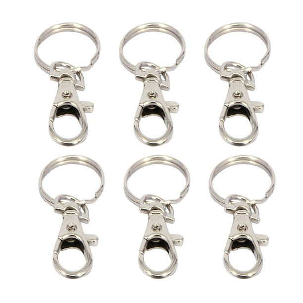 10pcs Metal Swivel Lobster Keychain Car Keyring Clasp Clip Trigger ...