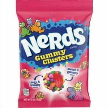 NERDS Gummy Clusters Candy, Berry Punch Rush, Crunchy and Gummy, 8 oz ...