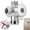 1 2 Brass Chrome 3 Way Diverter Hose Fitting Tee T Shape Adapter