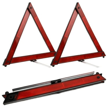 BRITEGUARD 3 Piece Reflective Road Safety Triangle with Warning ...