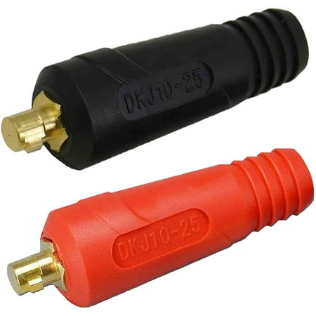 HUSERYT Welding Cable Panel Connector TIG-Plug DKJ10-25 200Amp Dinse ...