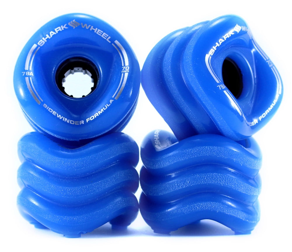 Shark Wheel Sidewinder 70mm 78A All-Terrain Skateboard/Longboard Wheels ...