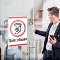 Acrylic Sign Holder 8.5 x 11 Wall Mount, Clear Plastic Sign Display ...