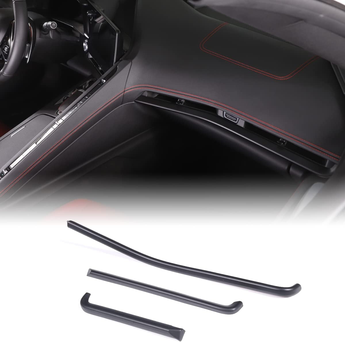 Control Dashboard Cover Trims Compatible with Chevrolet Corvette C8 ...