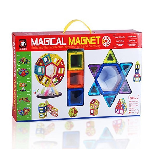 Magical Magnet Building Learning Toy Creative Construction Shapes for ...