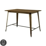 Furniture of America Rish Industrial Brown 54-inch Counter Height ...