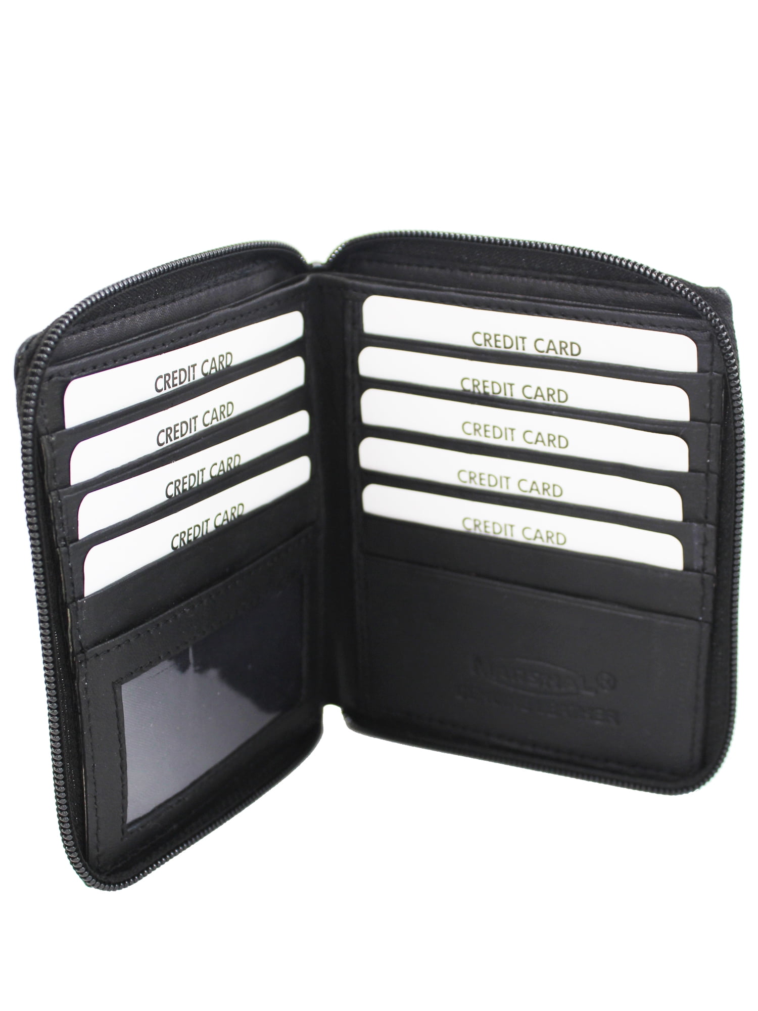 Luxury Divas - Mens RFID Blocking Bifold Genuine Leather 10 Card Slot ...