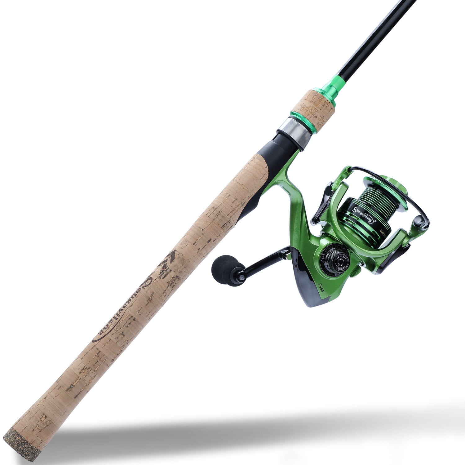 Sougayilang Spinning Fishing Rod Reel Combo Portable Fishing Pole and ...