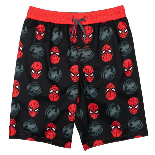 Marvel Avengers Spider-Man Toddler Boys Swim Trunks Bathing Suit Black ...