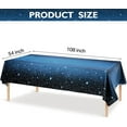 2Pcs Themed Space Tablecloth - Starry Sky Night, Galaxy Table Cover ...