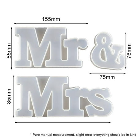 Mr and Mrs Letter Silicone Resin and resin molds mrs Molds for DIY ...
