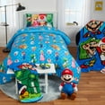 Super Mario Kids Comforter and Pillowcase, 2-Piece Set, Twin/Full ...