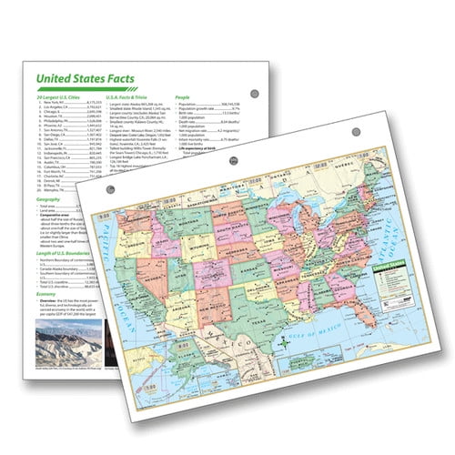 Universal Map United States Notebook Map with Fact Sheet - Walmart.com