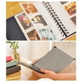 Ludlz PU Leather Cover Large Wedding Photo Books Black Pages Horizontal and Vertical Family ...