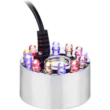 400mL/H Original Mini Mist Maker Fogger with 12 LED Lights Water Pond ...