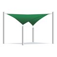 ALEKO Waterproof Sun Shade Sail - Square - 18 x 18 Feet - Green ...