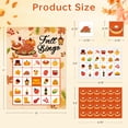 WaaHome Fall Bingo Cards for Kids 26 Players Thanksgiving Bingo Game ...