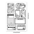 1Sheet PVC Stamps for DIY Scrapbooking Photo Album Decorative Cards ...