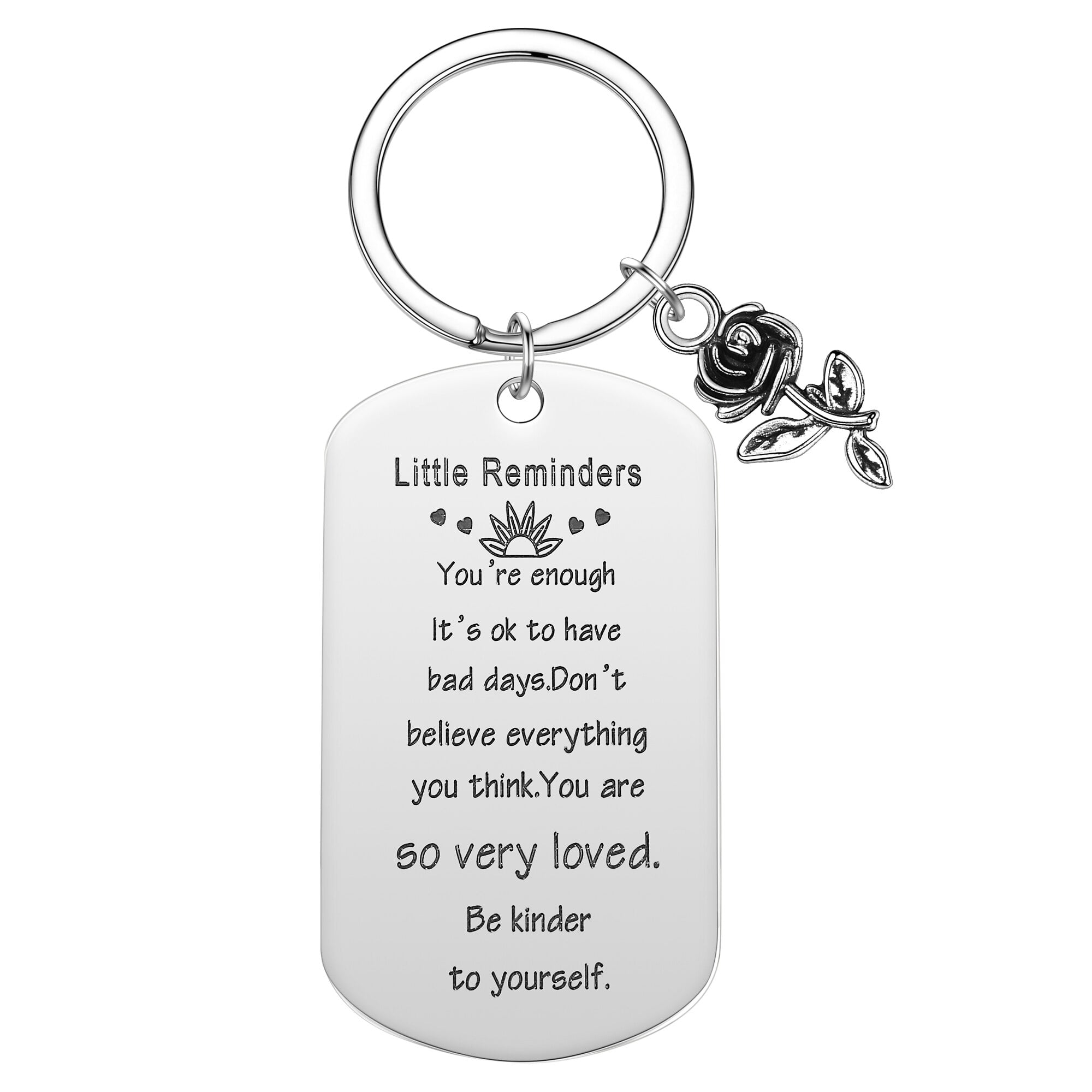 Little Reminders Keychain Mental Health Inspirational Gift Sobriety ...