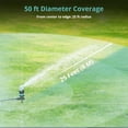 360° Rotating Sprinkler for Yard, 4 Spray Modes with Mist & Shower ...