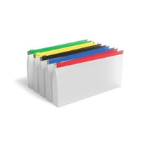 TRU RED Plastic Filing Zip Envelopes with Zipper Closure Check Size ...