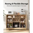 47.2" Bar Cabinets with Storage, Modern Buffet Cabinet, Large Sideboard ...
