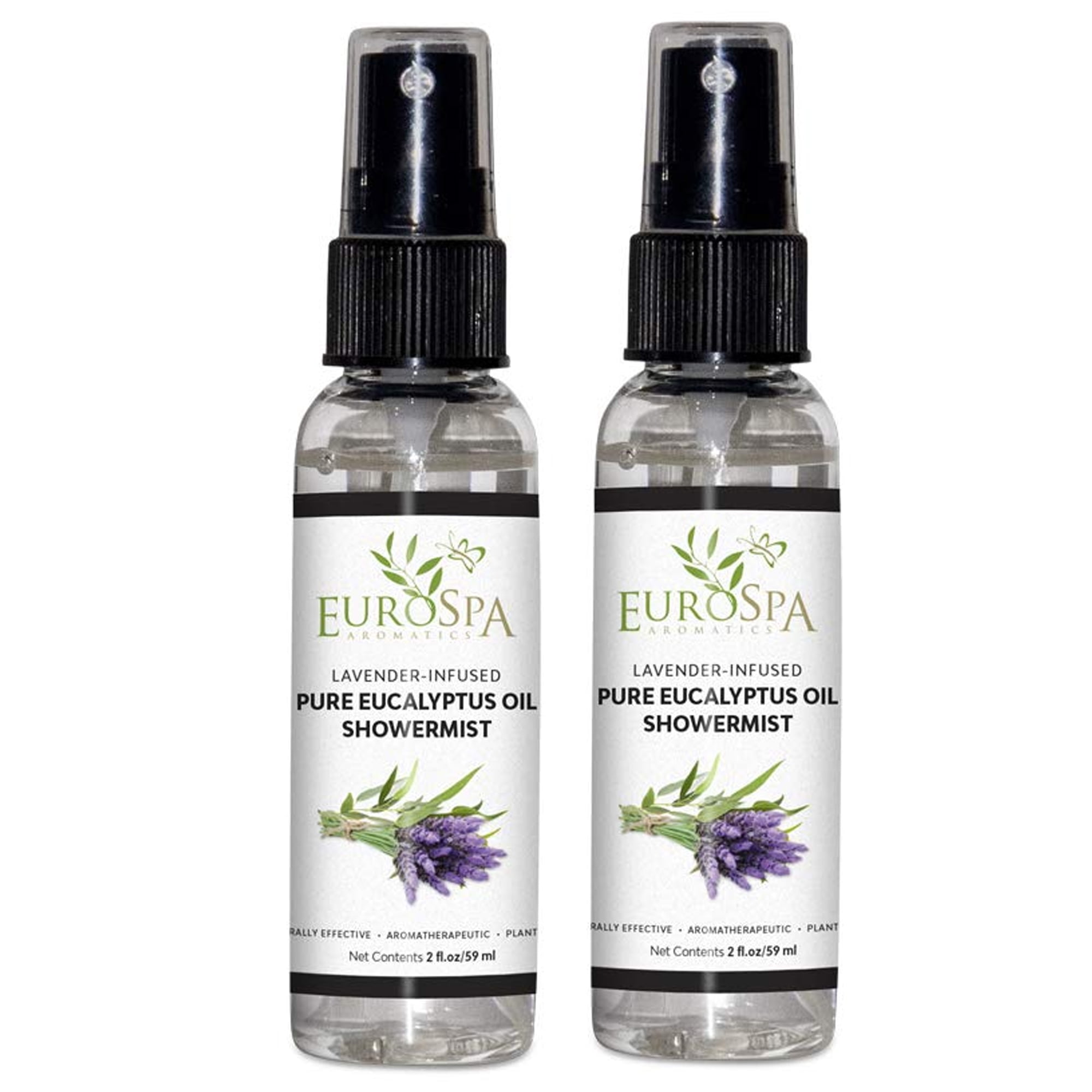 EuroSpa Aromatics Pure Eucalyptus Oil Shower Mist Spray Aromatherapy 2 ...