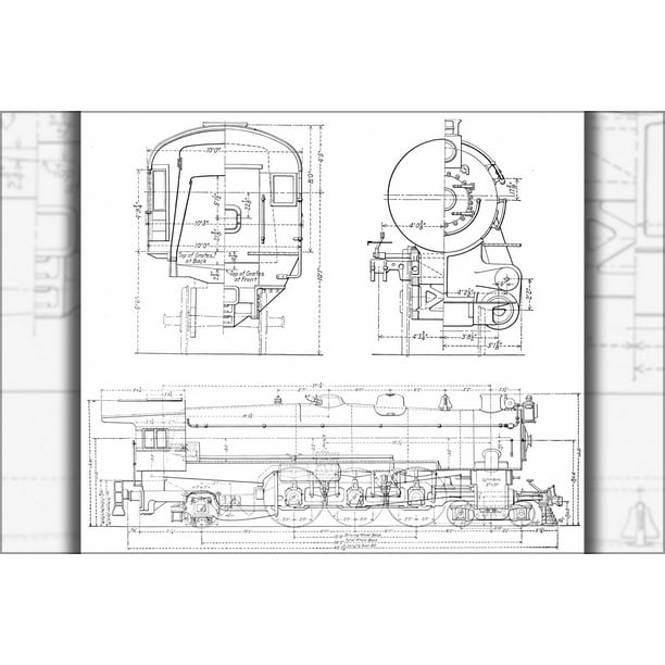 24"x36" Gallery Poster, Pennsylvania Railroad K4s 4-6-2 Pacific steam ...