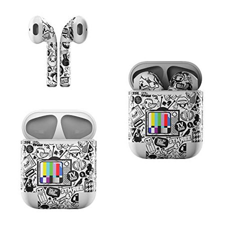 Skin Decals for Apple AirPods - TV Kills Everything - Sticker Wrap Fits ...