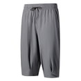 Blmnix Short Pants Trousers for Men Palazzo Low Waisted Baggy Comfy ...